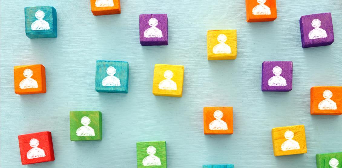 People Icons on Blocks