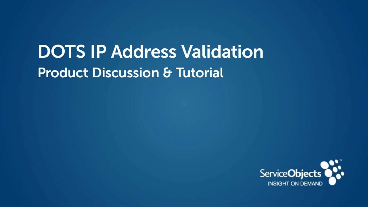 Internet Protocol Address Ip Validation Service